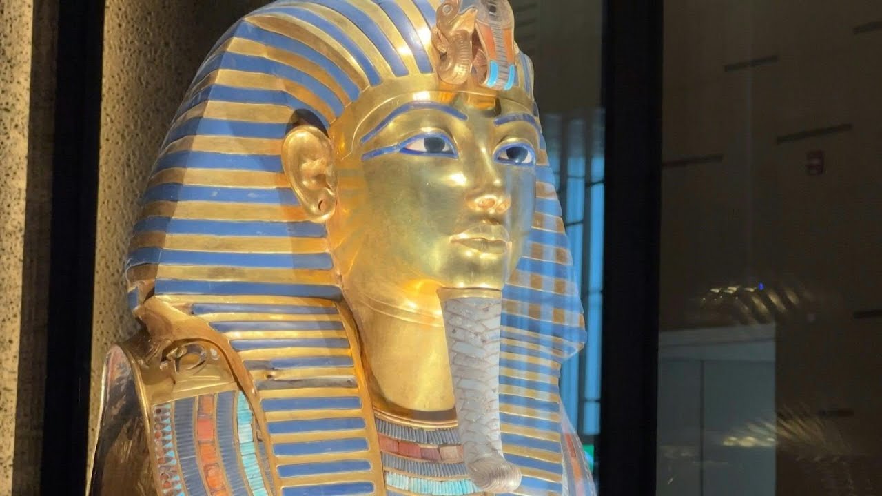 King Tut's collection on display for first time at Egypt's grand museum ...