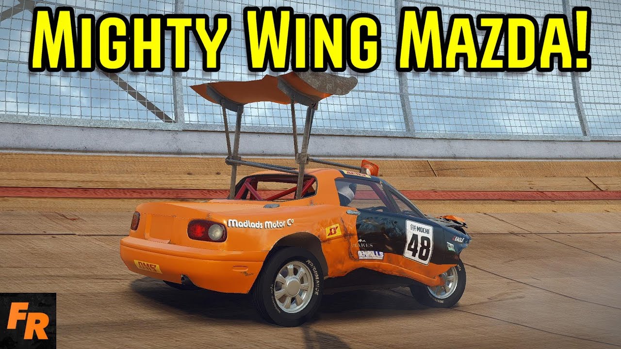 A Mighty Wing Mazda - Team Beam Vs Team FailRace - Wreckfest Mods - YouTube