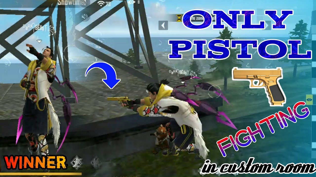 Only PISTOL fitting in free fire - pistol challenge in a custom room ...
