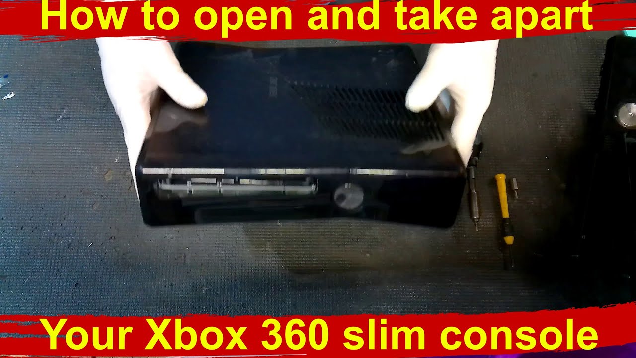 How to open your Xbox 360 S console. Xbox 360 slim disassemble ...