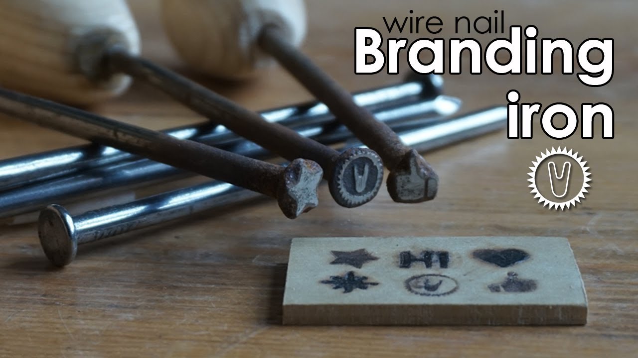 Wire nail branding iron - YouTube