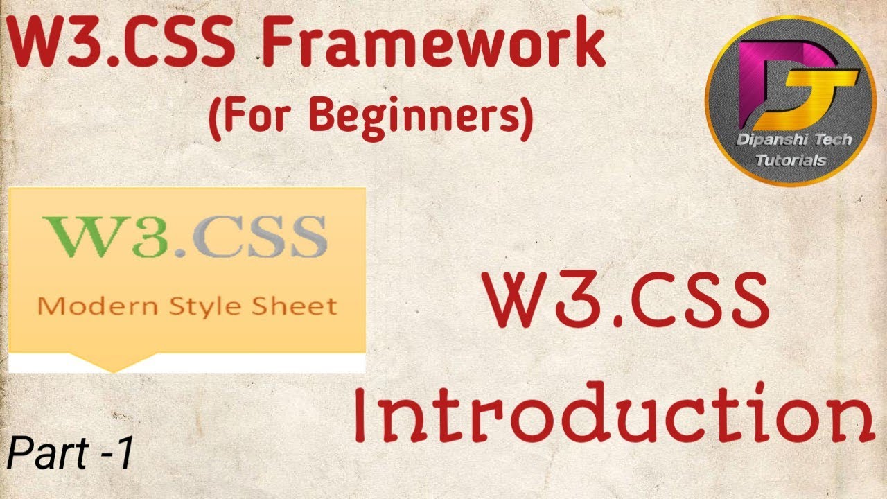 W3.CSS Framework ( for beginners). W3.CSS Introduction - YouTube