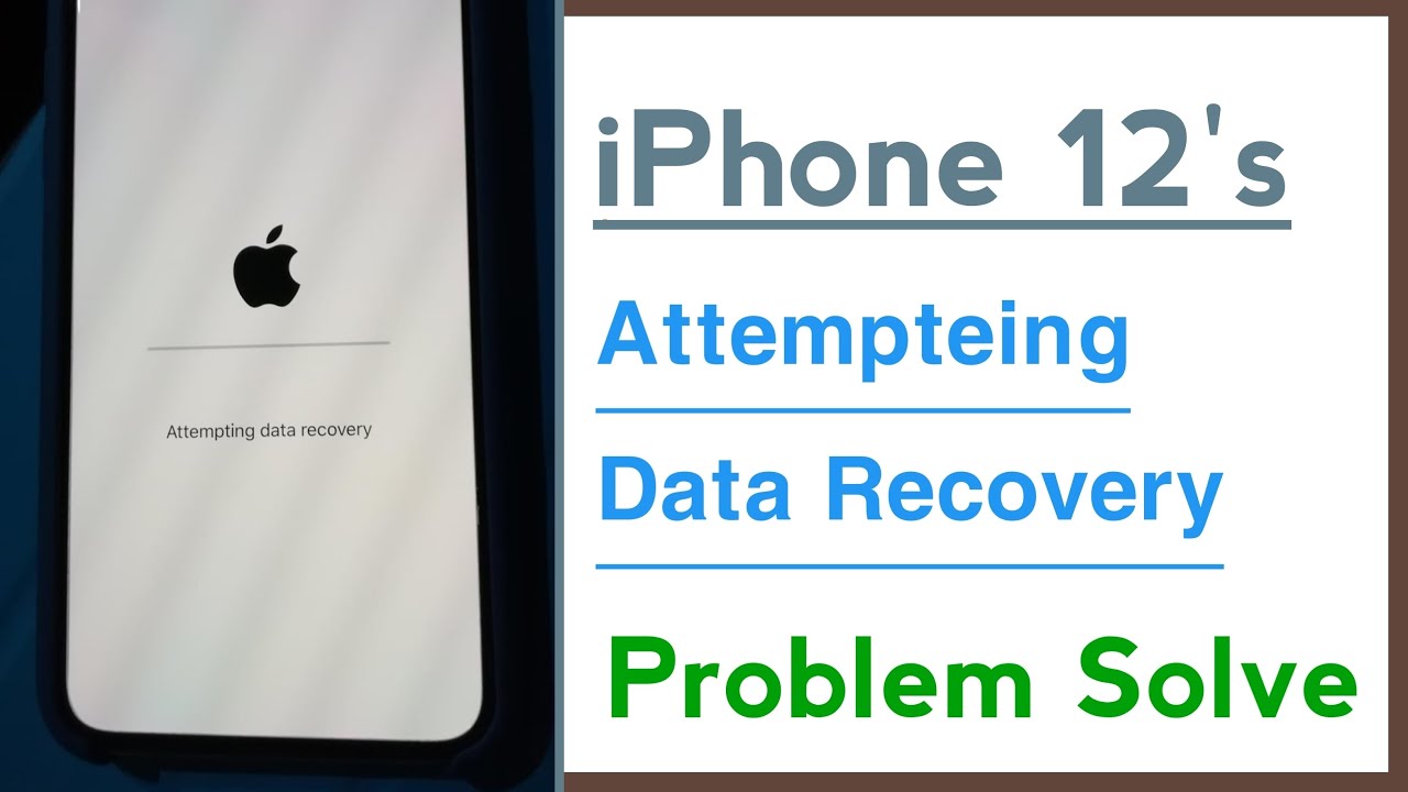 Attempting Data Recovery Problems Solve in iPhone 12’s - YouTube