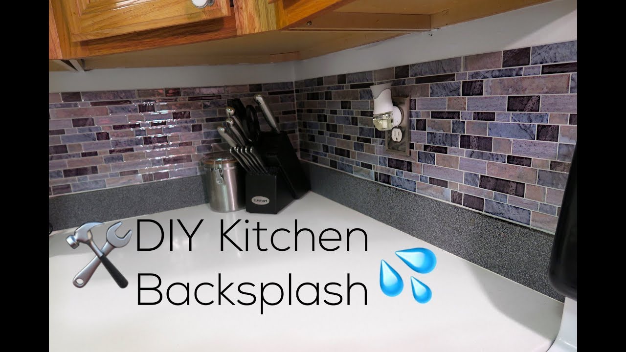 DIY Kitchen Backsplash! - YouTube