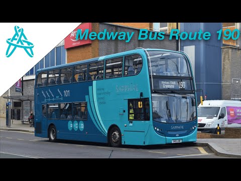 @190 Chatham to Gravesend 🇬🇧 Arriva Medway Bus, Full Route Bus Ride
