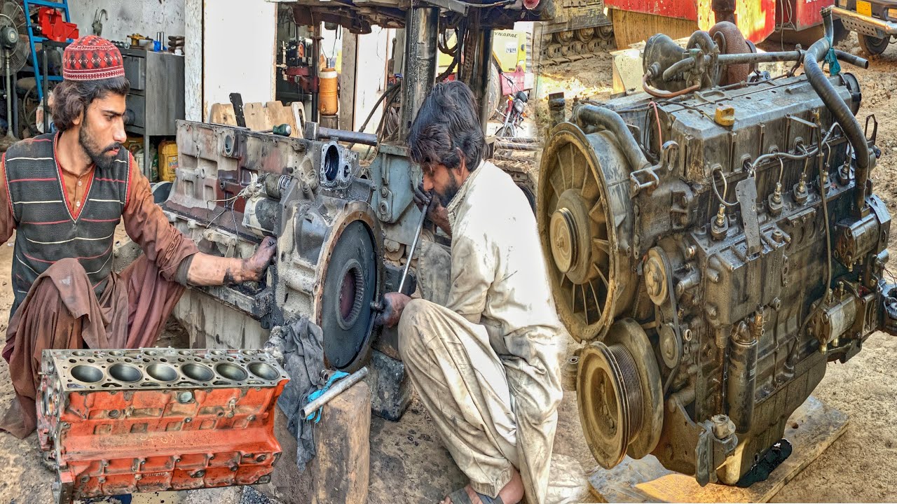 How Assemble & Changing Process Of SAKAI Engine Block | Engine Block ...