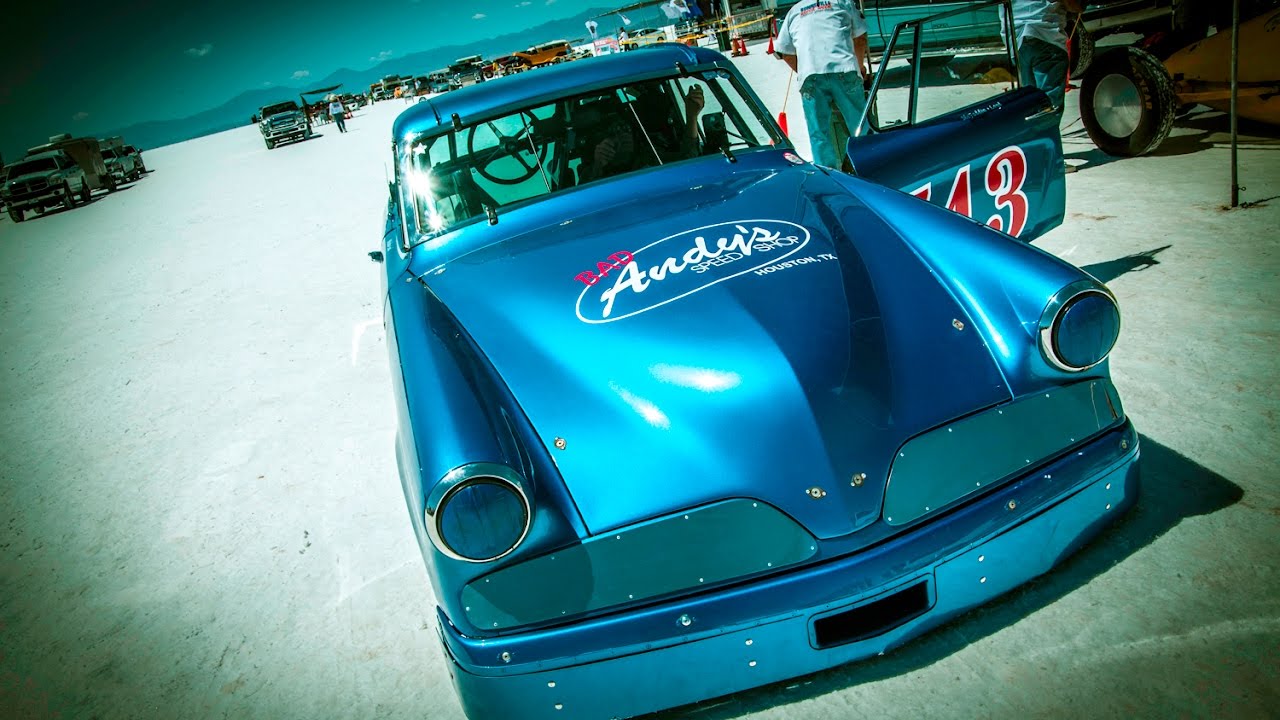 Bonneville Salt Flats 2nd Run Andy's Speed Shop 2016 - YouTube