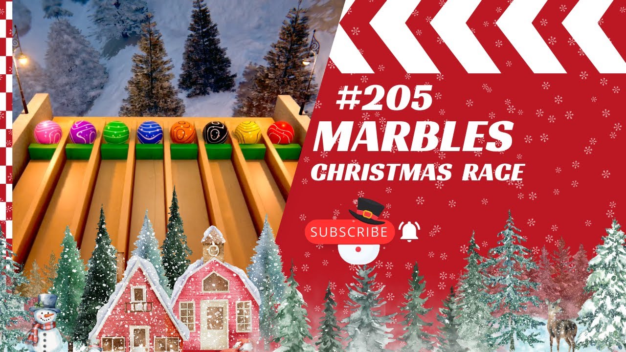 Marble Christmas Race #205 | PlayTime | #makeyourchoice #xmasgame - YouTube