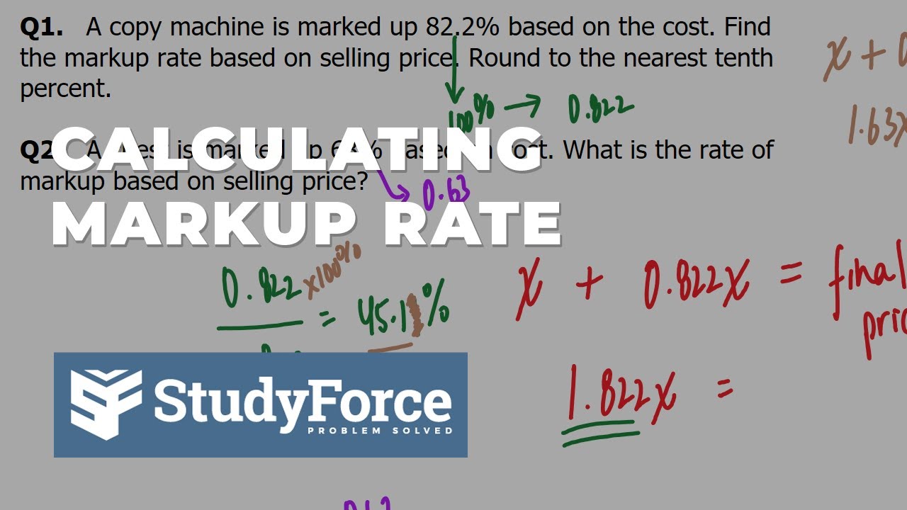 Calculating The Markup Rate YouTube calculating-the-markup-rate-youtube