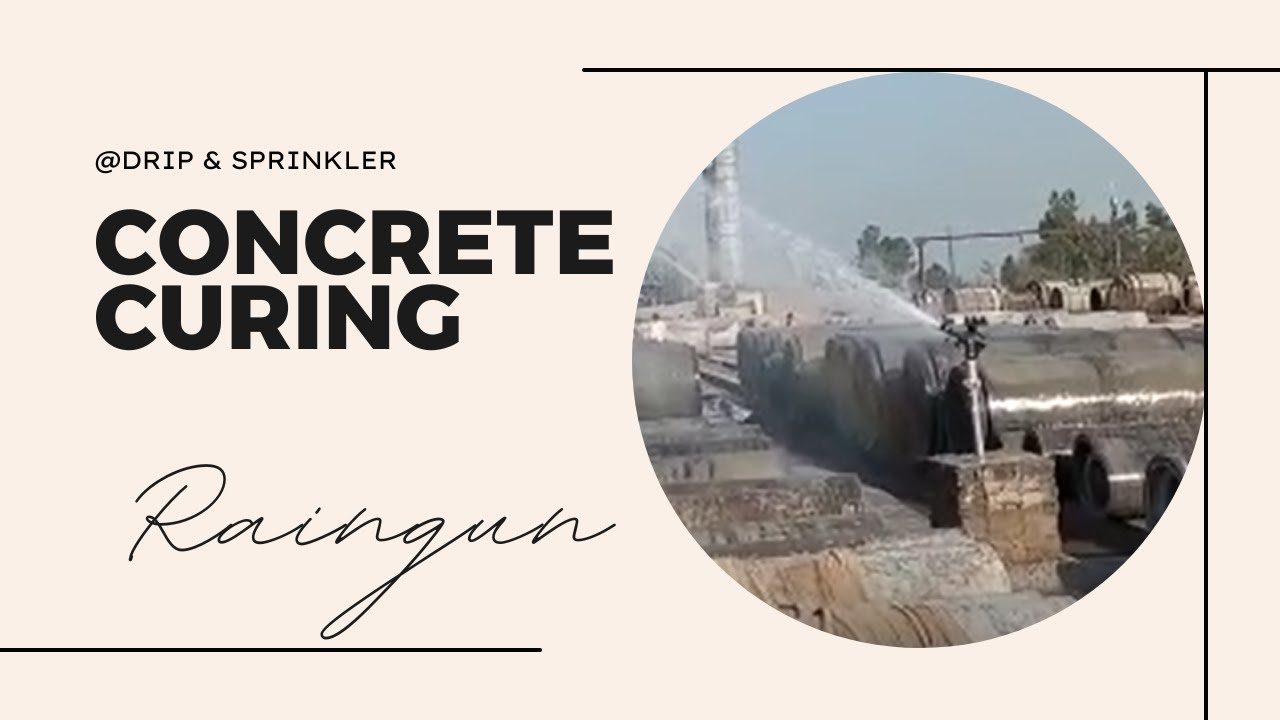 #Raingun for Concrete Curing #Concrete Curing with Sprinkler #Curing ...