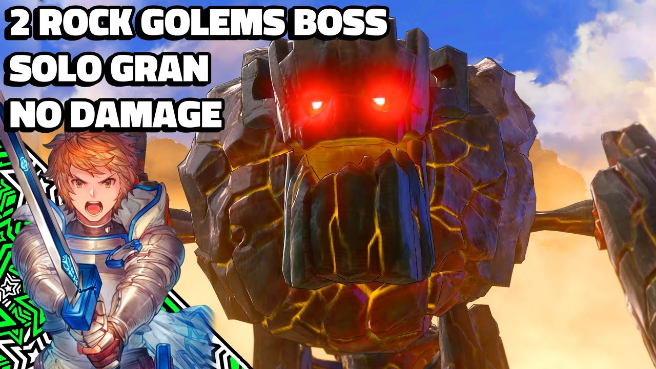 [Granblue Fantasy Relink] 2 Rock Golems Boss Battle | Solo Gran No ...