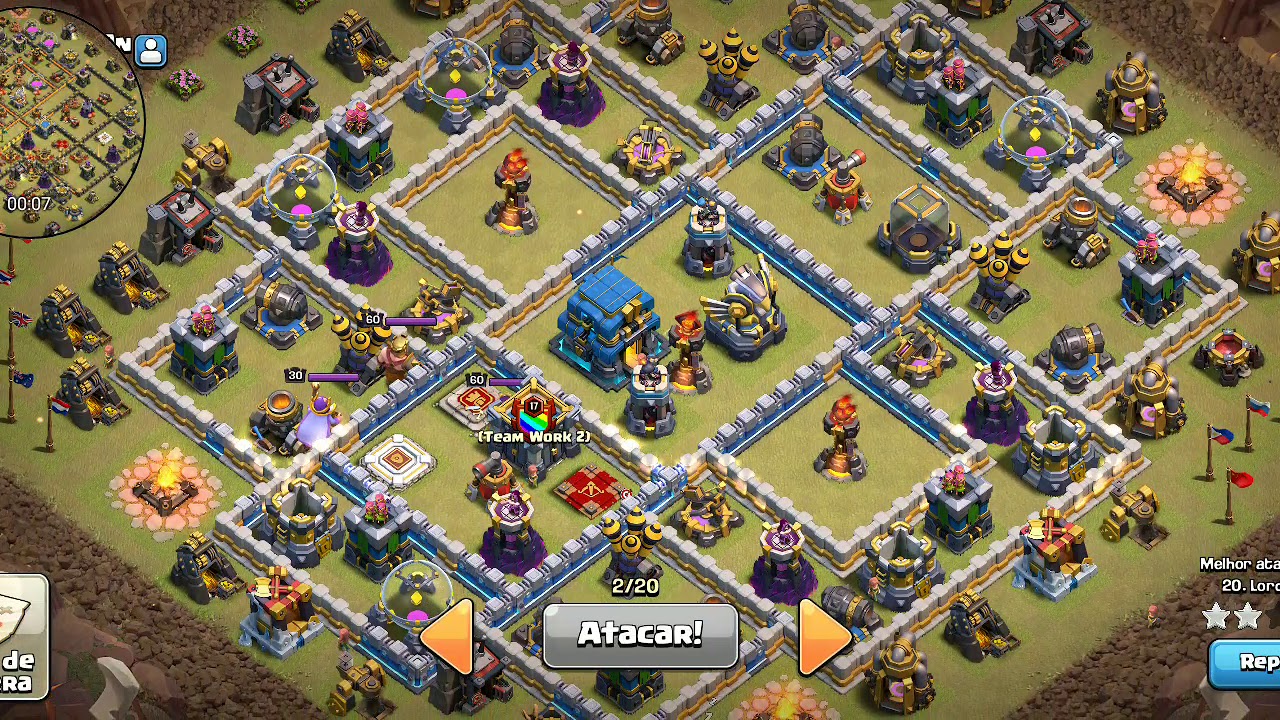 #02 Layout Cv12 de Guerra 2019 Clash Of Clans - YouTube