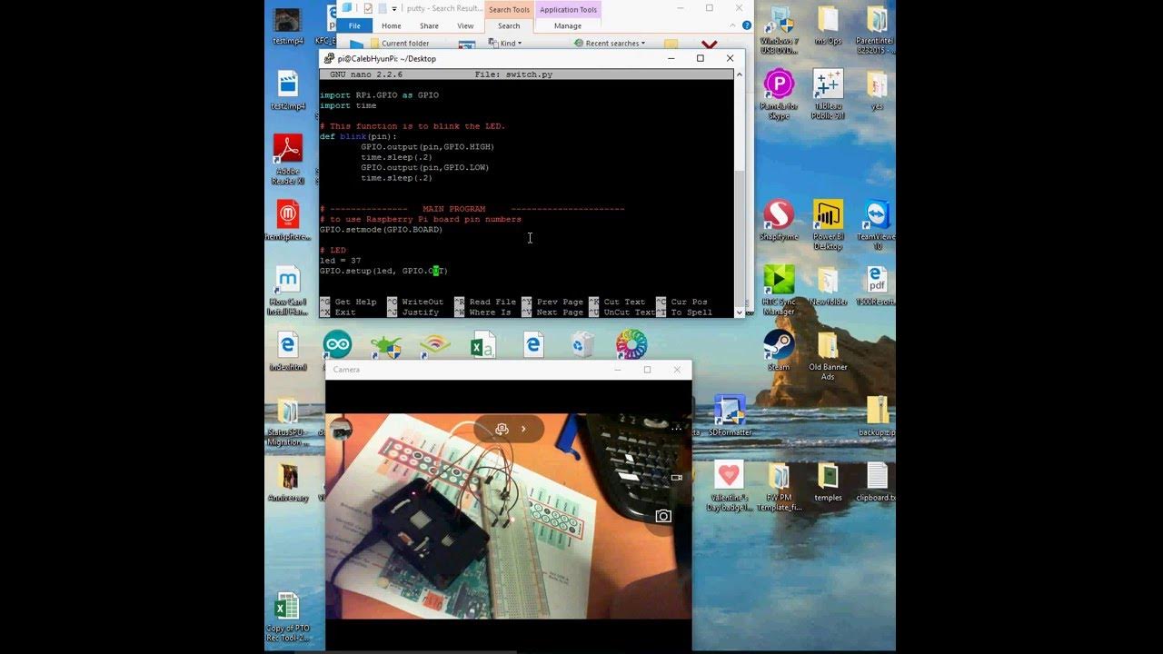 Raspberry Pi Python Code for Sumobot Switch - YouTube