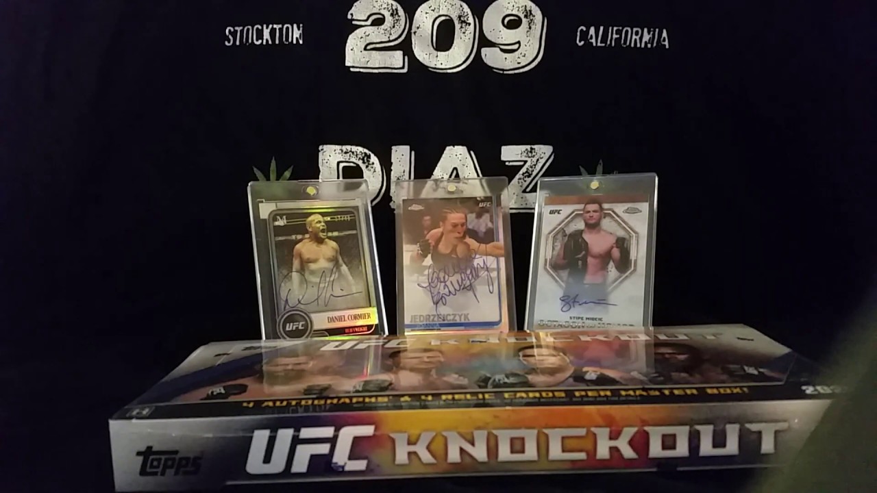 Topps UFC Knockout 2020 Unboxing with Coudsey420 - YouTube