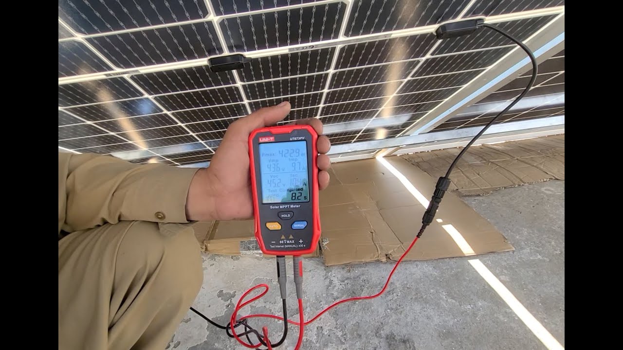 Testing of solar panels efficiency Canadian topcon JA Solar || Austro ...