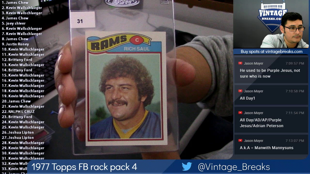 2018 10 24 1977 Topps Football Rack Pack 4 - YouTube