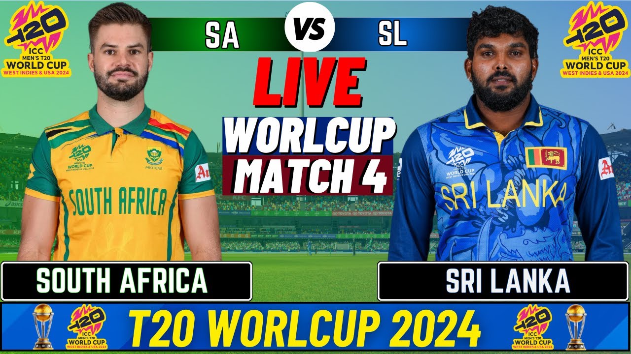 Live SL Vs SA T20 World Cup Match 2 | Cricket Match Today | SA vs SL ...