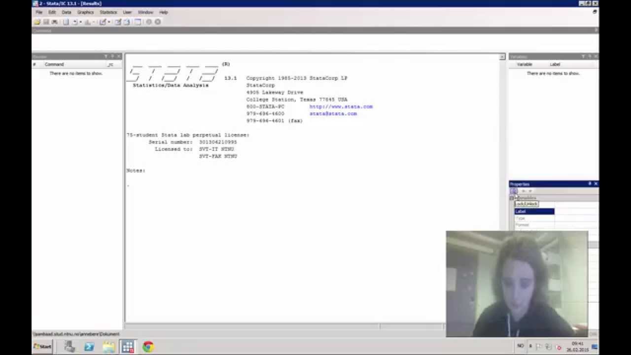 Introduksjon til Stata - Video 1: Åpningsvinduet og menylinjen - YouTube