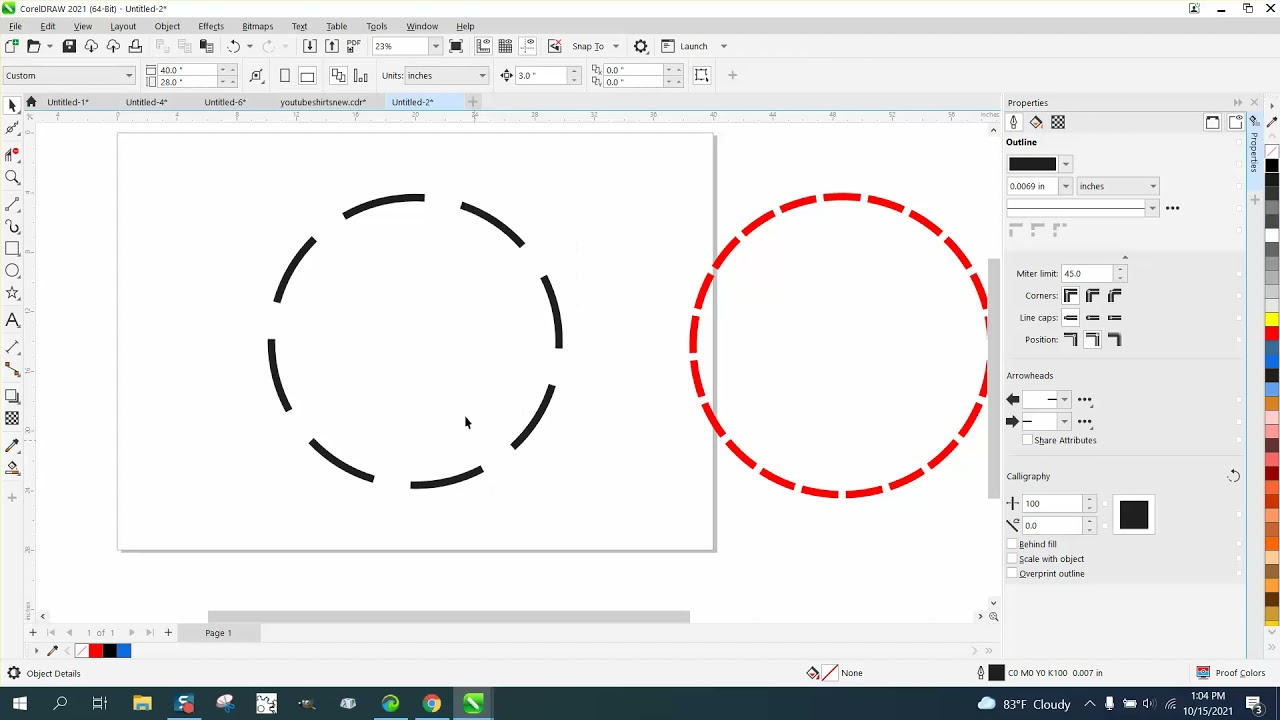 Corel Draw Tips Tricks Dash Or Dotted Line For A Circle YouTube Corel Draw Tips Tricks Dash Or Dotted Line For A Circle YouTube