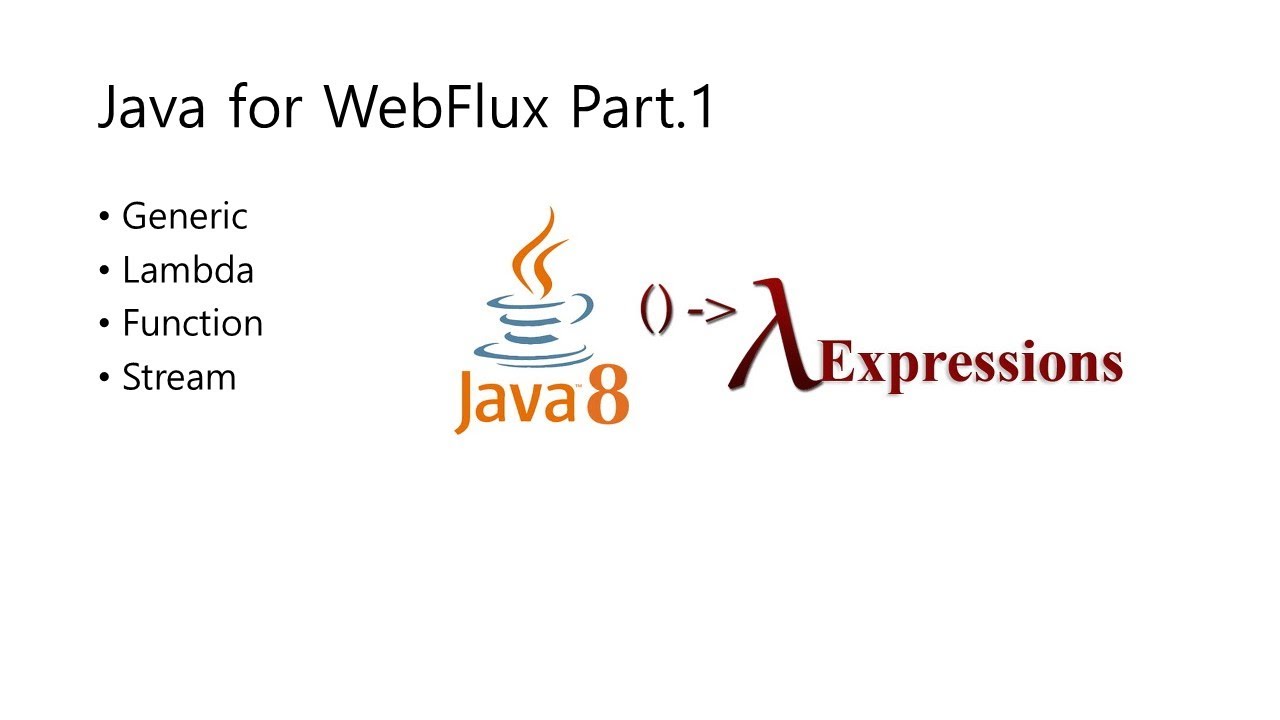 001. RxJava2 기본 문법 Generic, Lambda, Function, Stream - YouTube