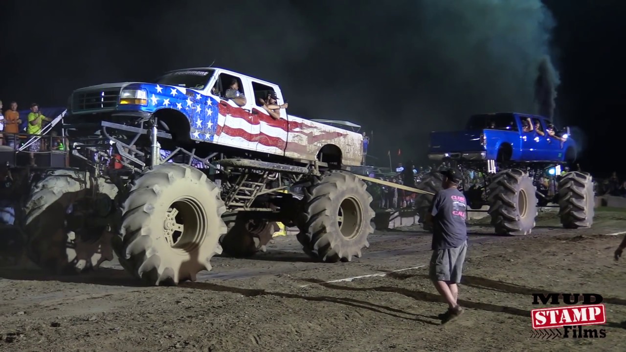 GRUDGE MATCH TUGS- Mid Michigan Mud Fest 2019 - YouTube