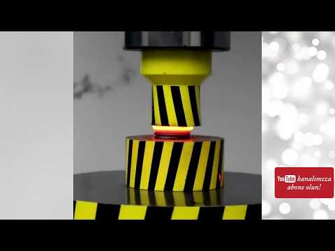 Rahatlatıcı Hidrolik Pres ezme videoları serisi #1 #hydraulicpress