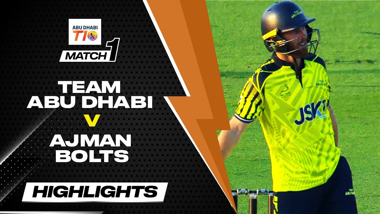 Team Abu Dhabi dominates the opening match against Ajman Bolts ...