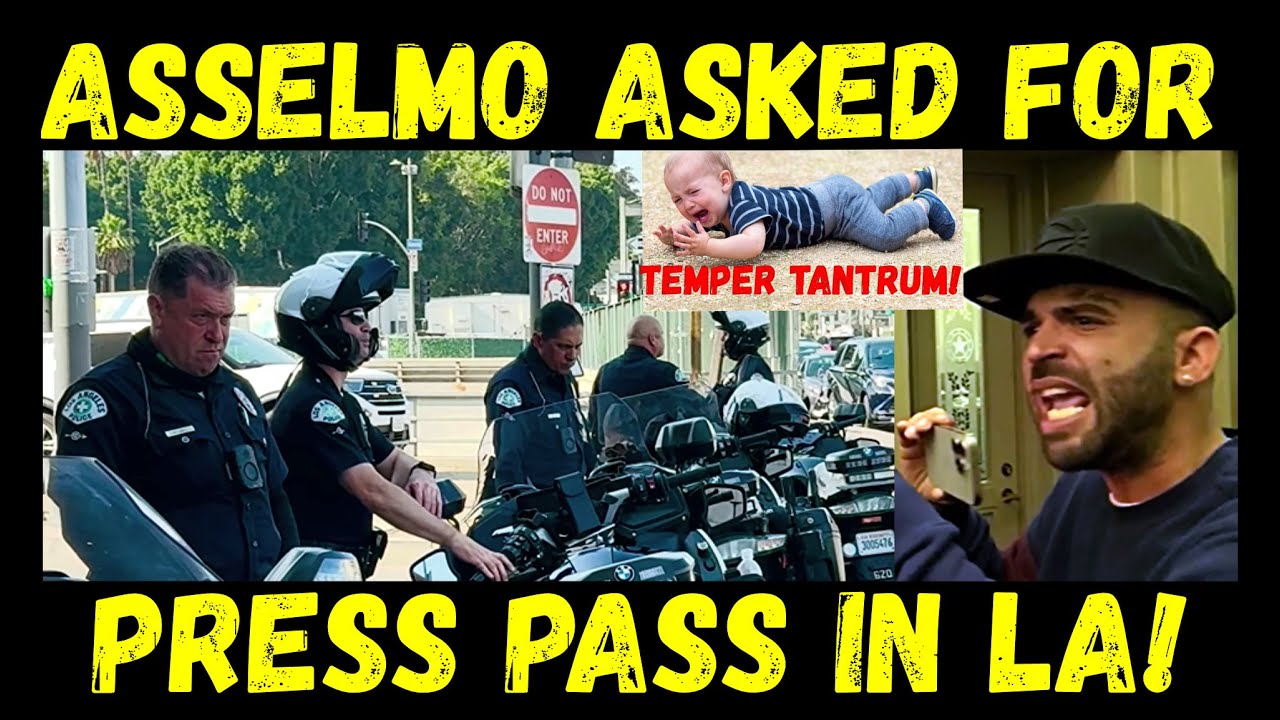 AssElmo Asked For Press Pass & Has Temper Tantrum! - YouTube