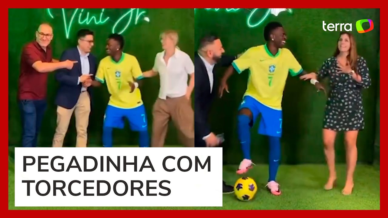 Vini Jr finge ser sua própria estátua em museu de cera e surpreende ...