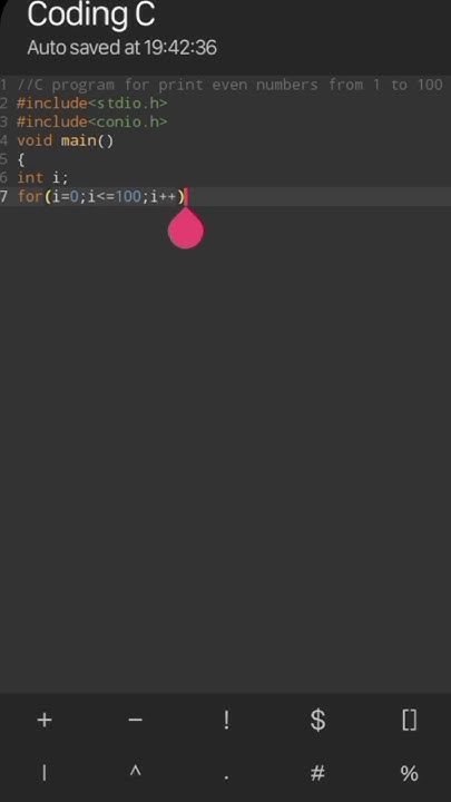 C Program For Print Even Numbers From 1 To 100 Clanguage Shorts Youtube