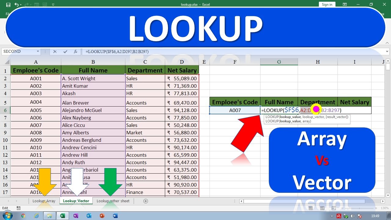 Lookup Formula In Excel In Hindi L Lookup Function In Excel L Ms Excel Lookup Formula In Excel In Hindi L Lookup Function In Excel L Ms Excel