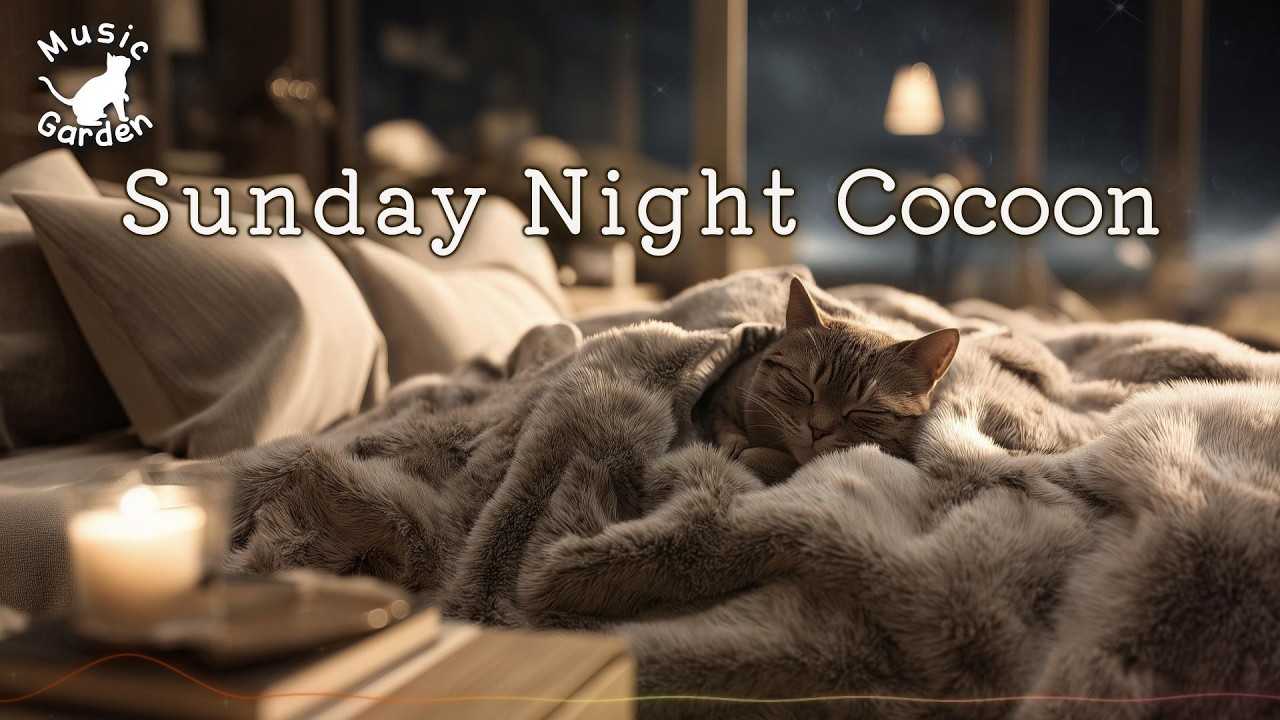 Sunday Night Cocoon | Soft Candlelight, Cozy Bed & Gentle Piano with a ...