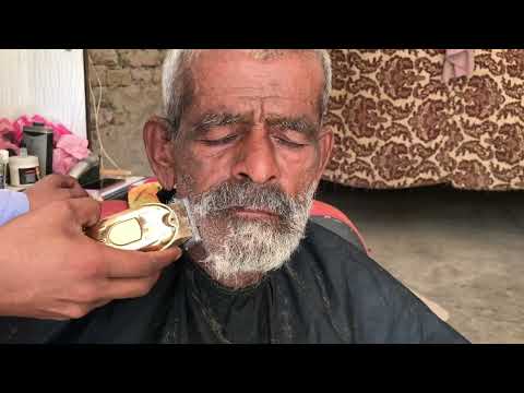 Homeless Haircut | Beard Trim Makeover Transformation | ASMR - YouTube
