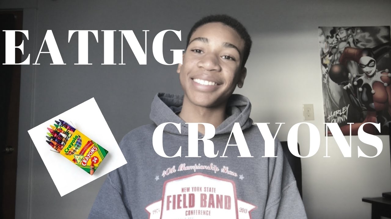 EATING CRAYONS - YouTube