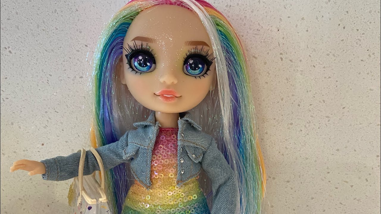Unboxing new rainbow high doll * it was so sticky - YouTube