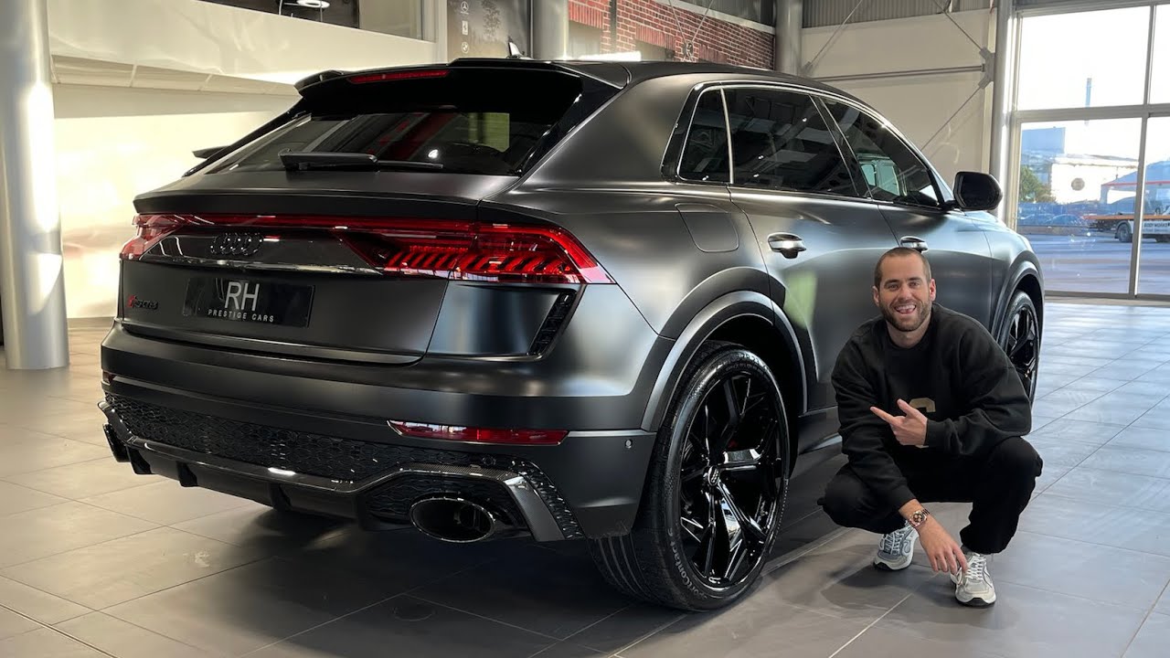 BYE RANGE ROVER - HELLO SATIN BLACK AUDI RSQ8! - YouTube