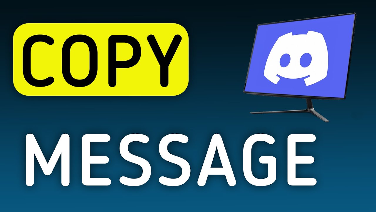 How To Copy A Message On Discord App On PC (New Update) - YouTube