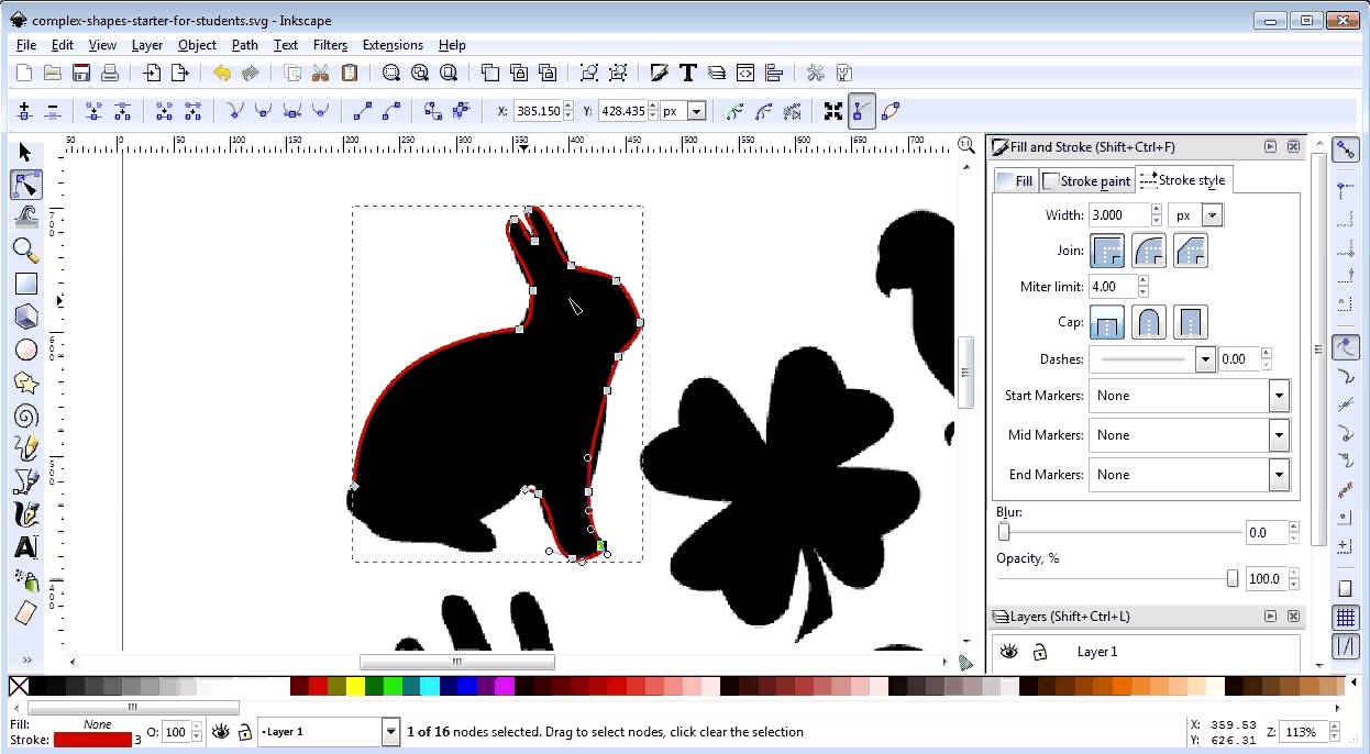 Inkscape Activity 03 Complex Shapes YouTube Inkscape Activity 03 Complex Shapes YouTube
