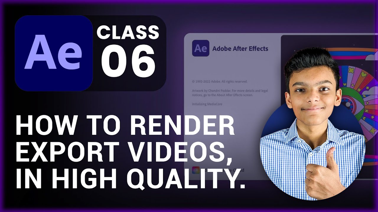 How To Render / Export Videos - After Effects Class 6 - Tech Business ...