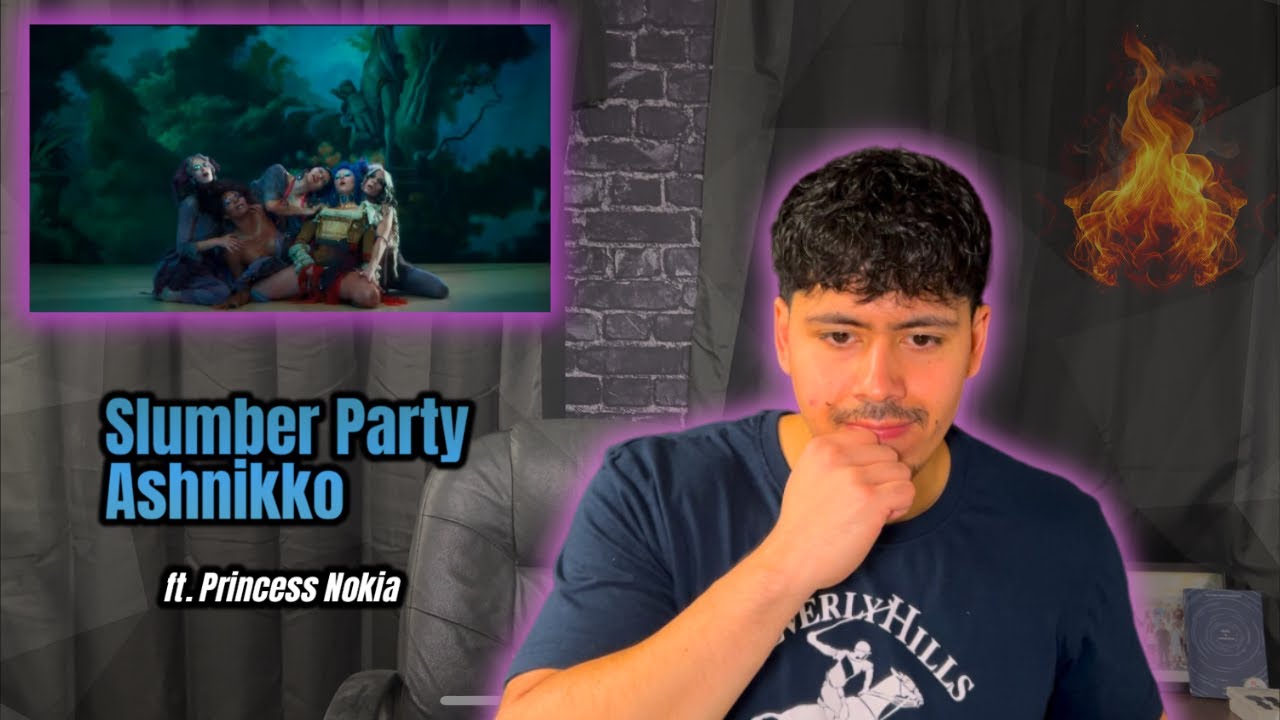 SLUMBER PARTY [ Ashnikko ft. Princess Nokia ] FIRST REACTION!! - YouTube