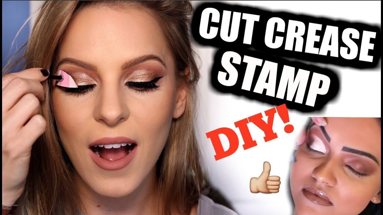 STAMP YOUR CUT CREASE IN SECONDS!? DIY Cut Crease Stamp Tool - YouTube