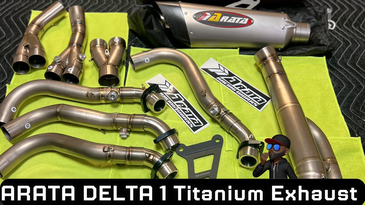 2017-23 SUZUKI GSXR1000 ARATA Delta 1 FULL Titanium Exhaust | UNBOXING | LIGHTWEIGHT 🥴 - YouTube