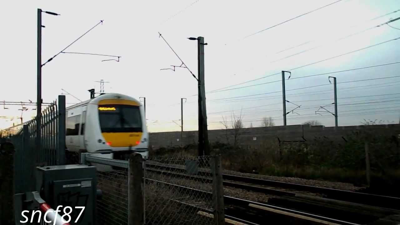 c2c Class 357 departs at Rainham - YouTube
