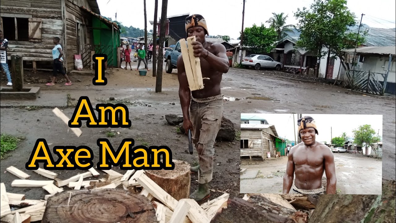 Meet AXE MAN: The Greatest Wood Splitter In Cameroon. - YouTube