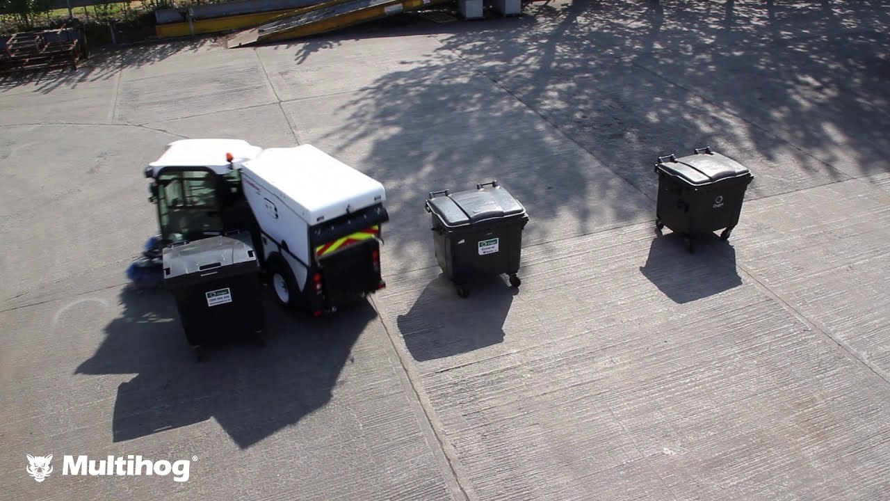 Compact Sweeper - Multihog CV Manoeuvrability Demo - YouTube