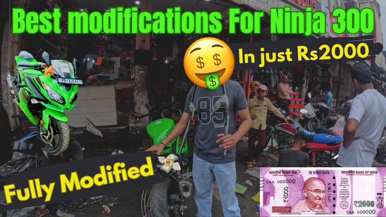 2023|| KAWASAKI NINJA 300 BEST MODIFICATIONS || FIRST IN INDIA ...