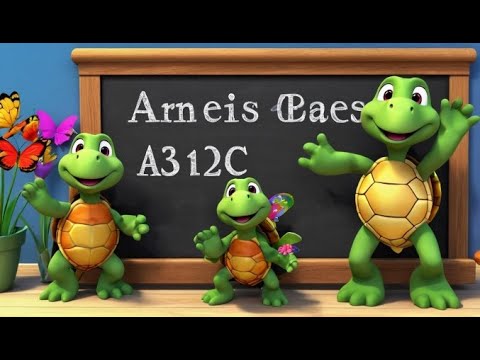 Three Baby Turtles Say A B C | Alphabet Song for Kids | Learn ABCs with ...
