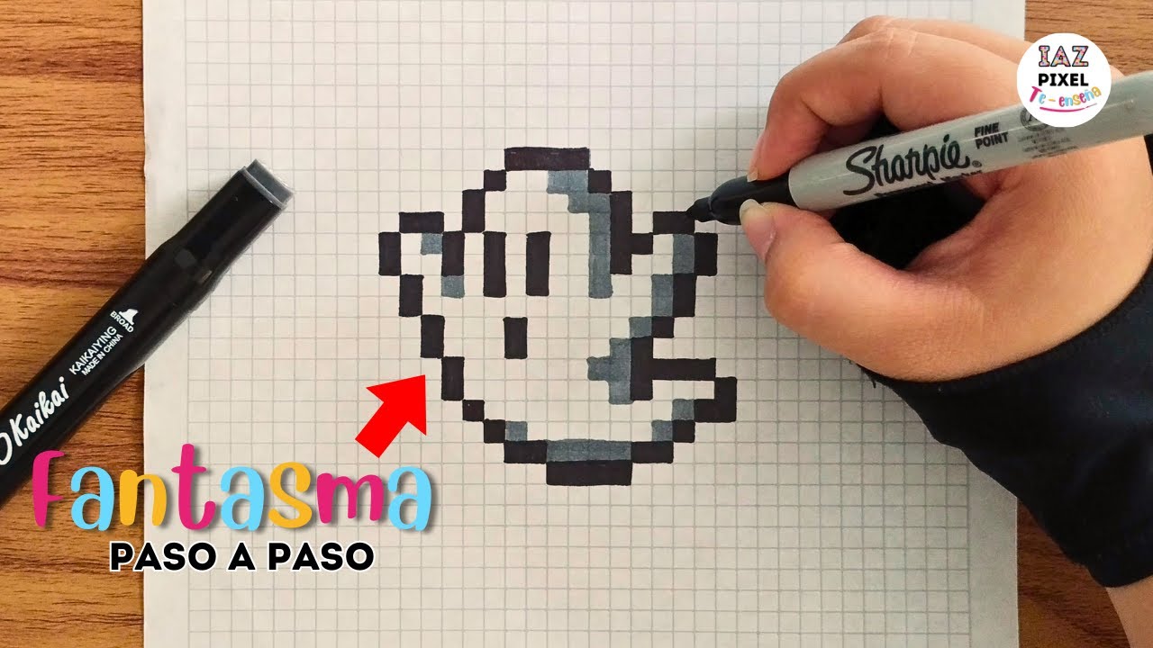 Como pintar un FANTASMA en PIXEL ART – Tutorial paso a paso #pixelart ...