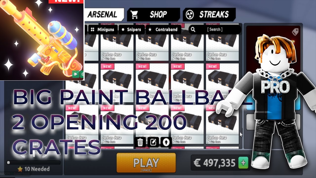 OPENING 200 CRATES - BIG PaintBall 2 - YouTube