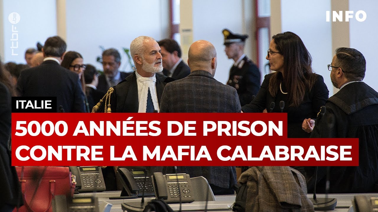 Italie : 5000 années de prison contre la mafia calabraise - RTBF Info ...